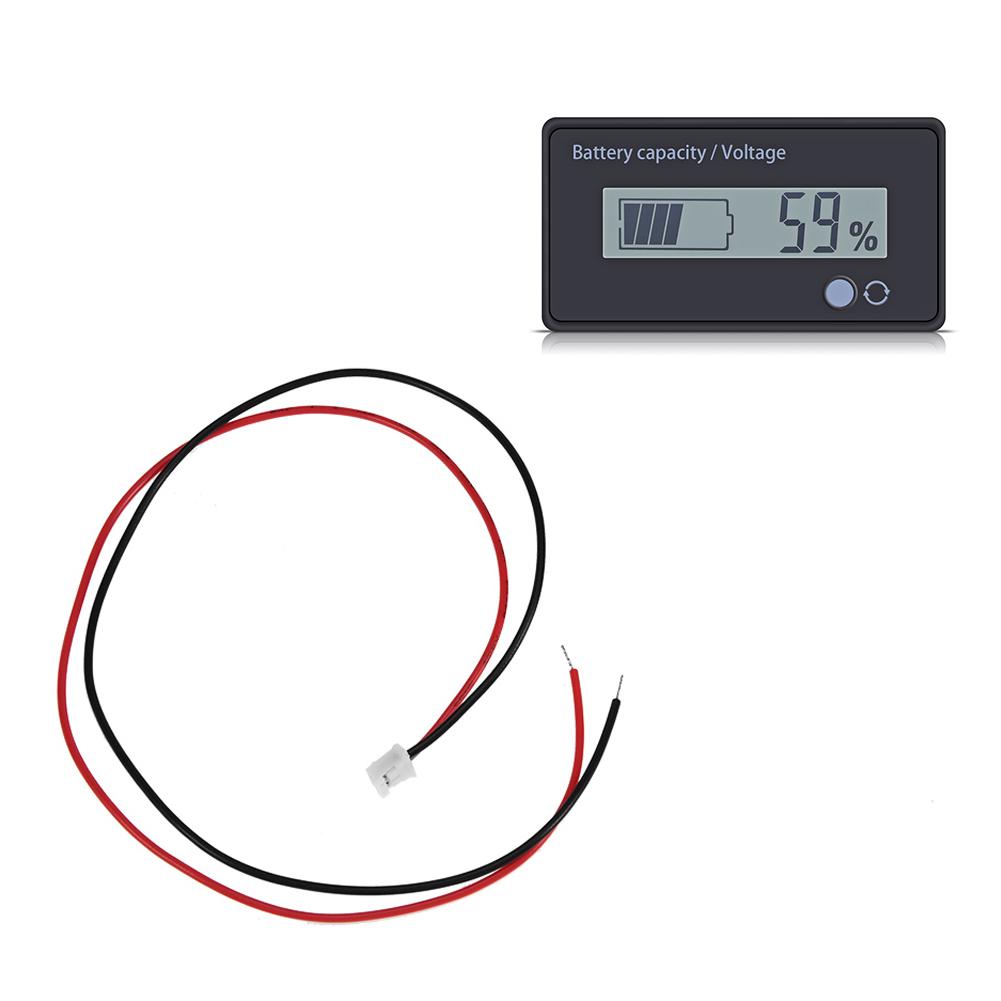 Buy 12V Lead Acid Battery Fuel Gauge Voltameter Indicator Meter LCD ...