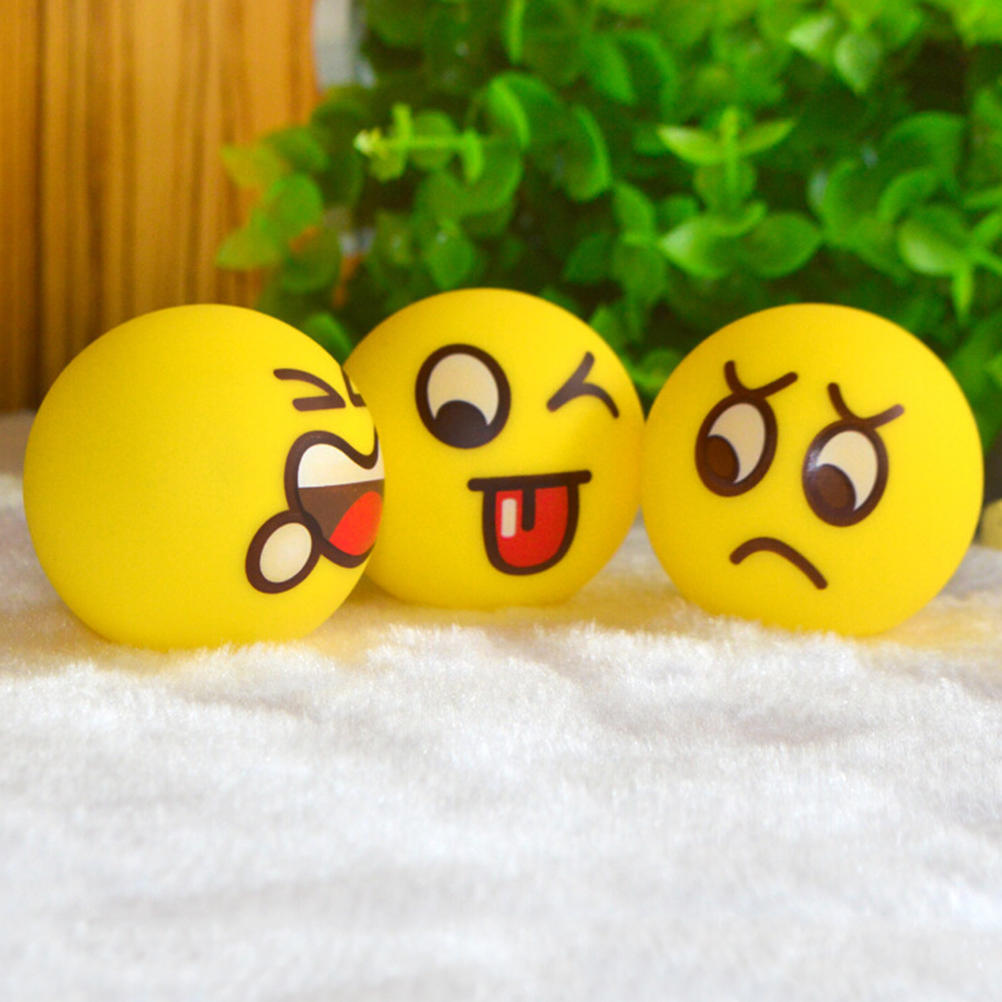 Buy Funny Smiley Face Anti Stress Reliever Ball ADHD Autism Mood Toy ...