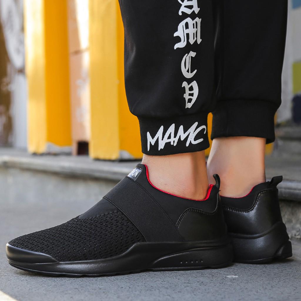 JO Men Elastic Running Sport Flat Ankle Casual Shoes-buy at a low ...