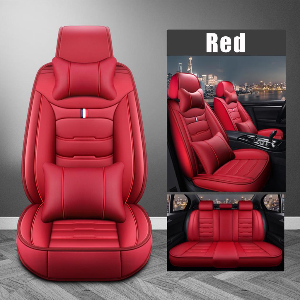 Buy 5 Seat Car PU Leather Auto Seat Cushion Soft Texture Car Seat Cover ...