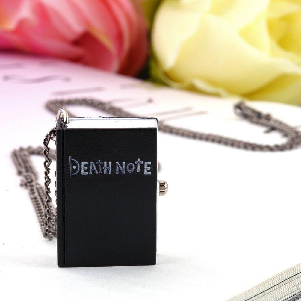 Buy Vintage Unique Death Note Book Quartz Pocket Watch Pendant Necklace ...