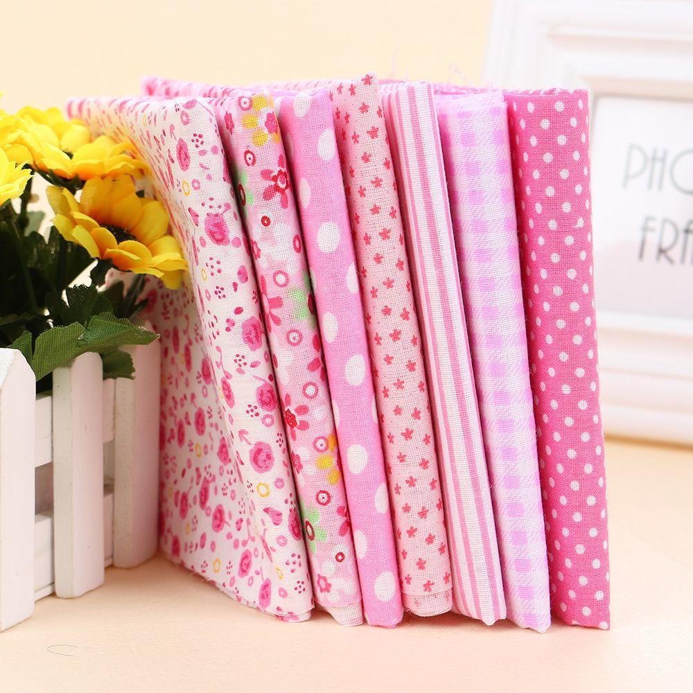 Buy 7 Pcs/lot DIY Doll Tissue Sewing Patchwork Textile Fabric Bundle ...