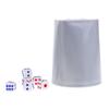Buy Rhombus Dice Cup with 6Pcs Dices for KTV Bar Pub Casino Game Silver ...