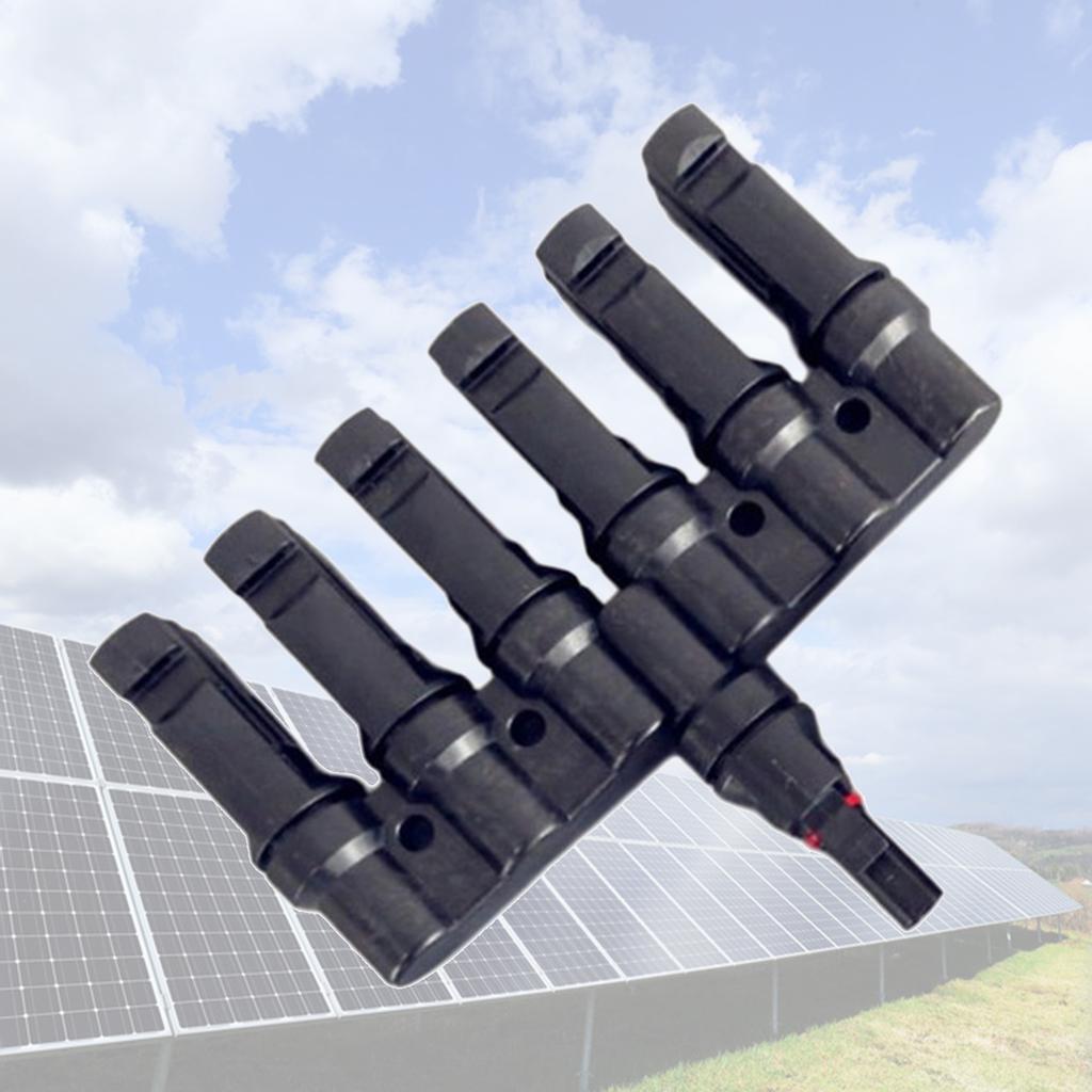 4Way MC4 Solar Panel Adapter Connector M/FFFF and F/MMMM Parallel 1000V ...