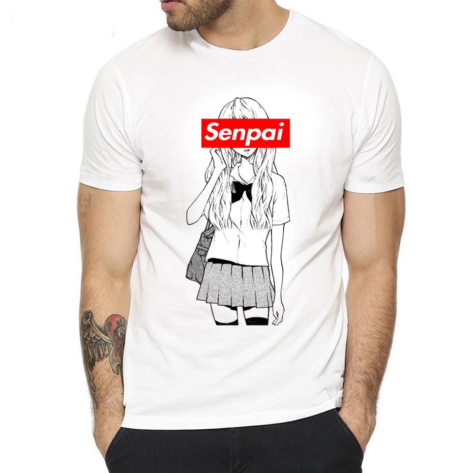 Men S T Shirt Manga Anime Waifu Kawaii Senpai Weeb Funny Otaku Awesome ...