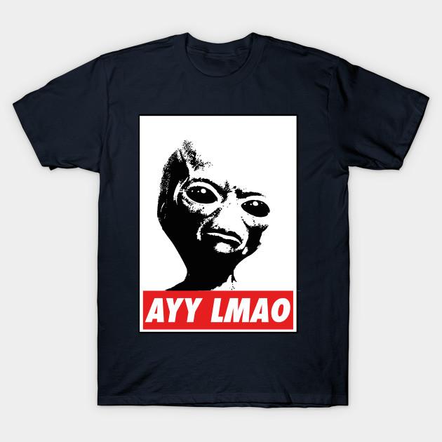 Buy Men Premium Cotton Harajuku T Shirt Ayy Lmao Print Men's Tee Shirts ...