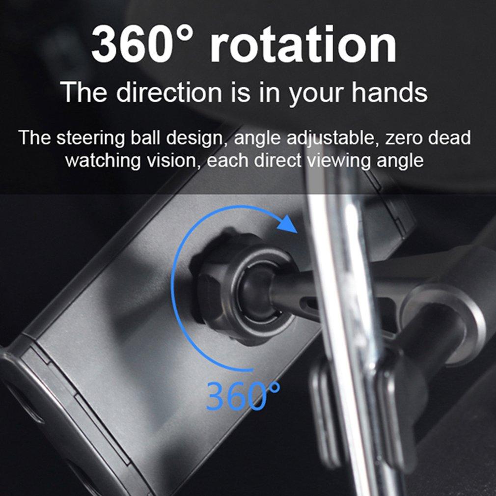 360 Degree Rotation Car Adjustable Car Seat Back Head Rest Mount Phone ...
