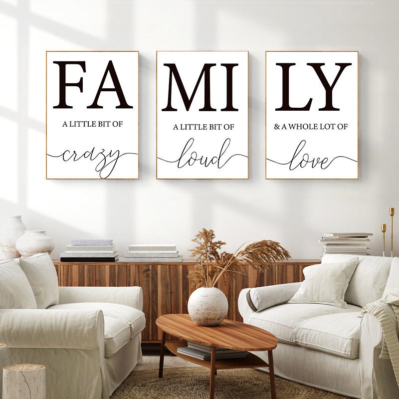 Buy Inspirational Quotes Modern Art Design Family Definition Art Prints ...
