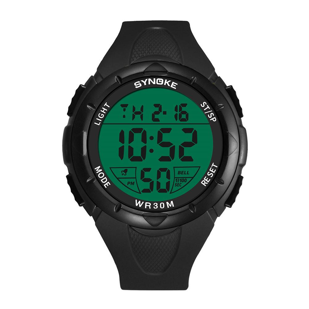SYNOKE Multi-Function 30M Waterproof Watch LED Digital Double Action ...
