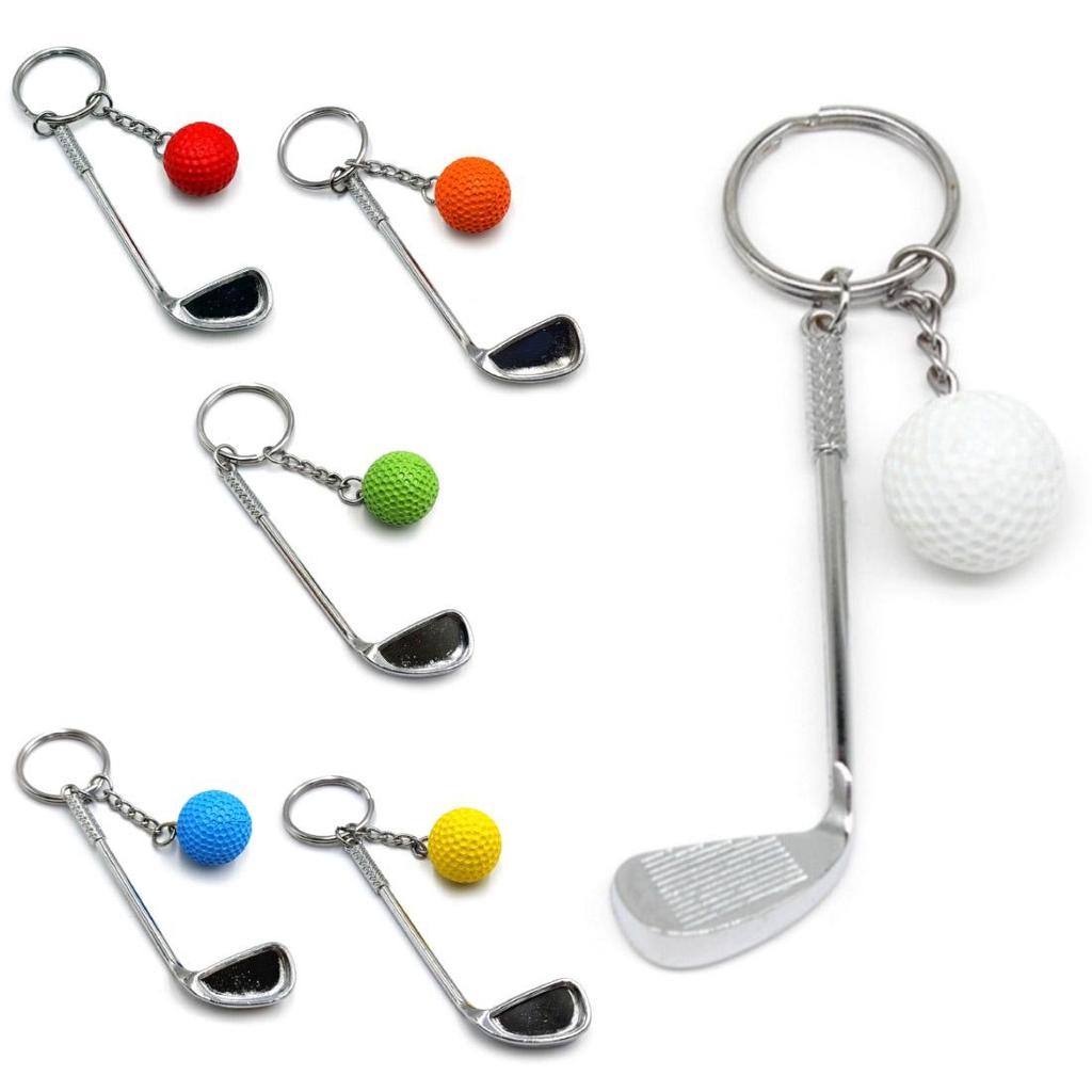 Buy Creative Golf Keychain Mini Golf Ball Pendant Key Chain Keyring For ...