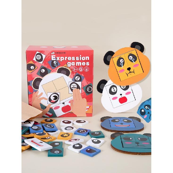 NEW Cube Face Changing Building Blocks Board Cartoon Puzzle Montessori ...