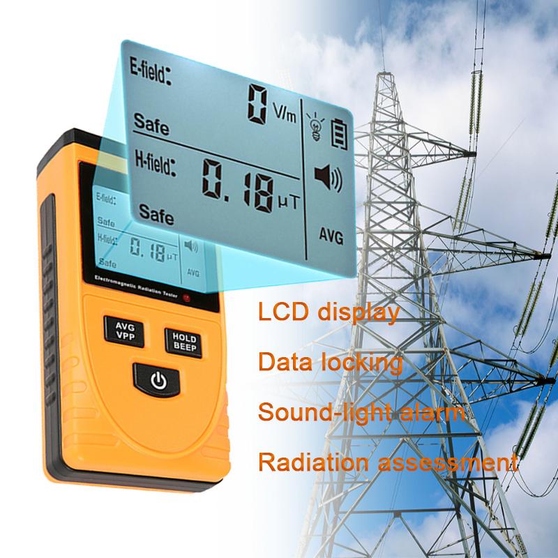 Buy Electromagnetic Radiation Detector Meter Handheld LCD Digital ...