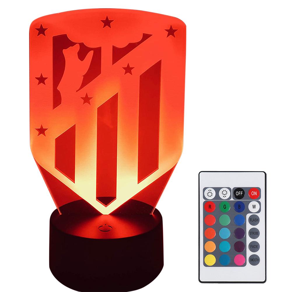 Buy 3D LED Bedside Night Light Acrylic Touch Remote Control Bedroom ...