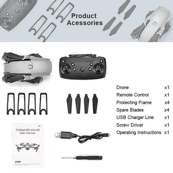 The 2020 Newest E68 Remote Control Drone Quadcopter UAV with 4K HD ...