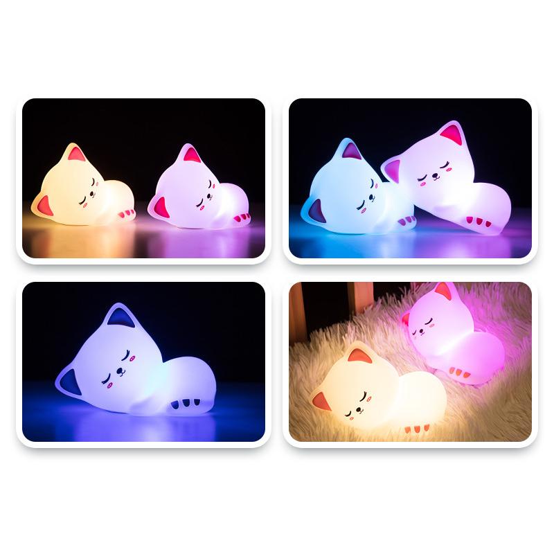 Cheap Soft Silicone Light Cute Cat Night Light Pat Light For Liveroom ...