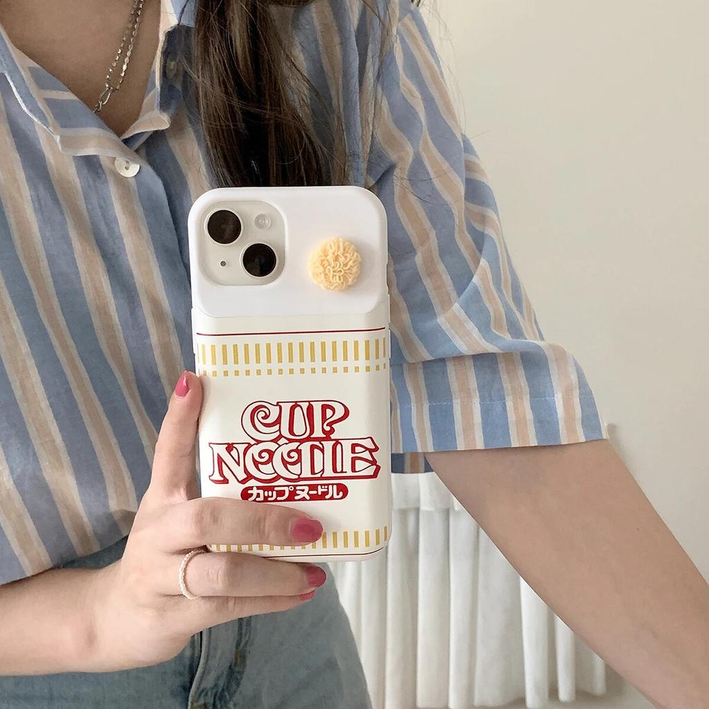 Cheap Funny Cute 3D Instant Noodle Soft Silicone Cover For iPhone 15 14 ...