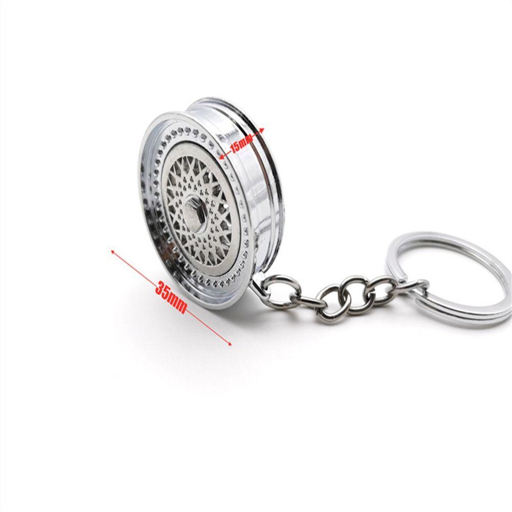 Metal 3D Keychain Miniature Car Wheel Keychain Wheel Rim Keyring Wheel ...