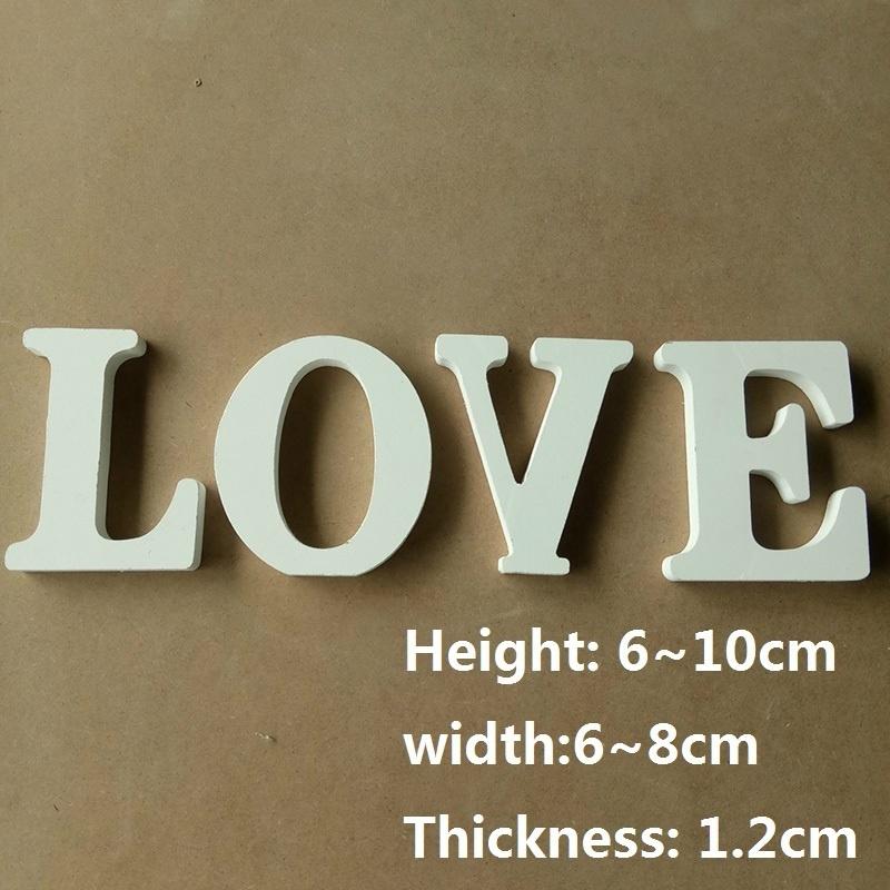 Buy Wooden Letters Numbers Craft Wooden Alphabet Vintage Wedding Home ...