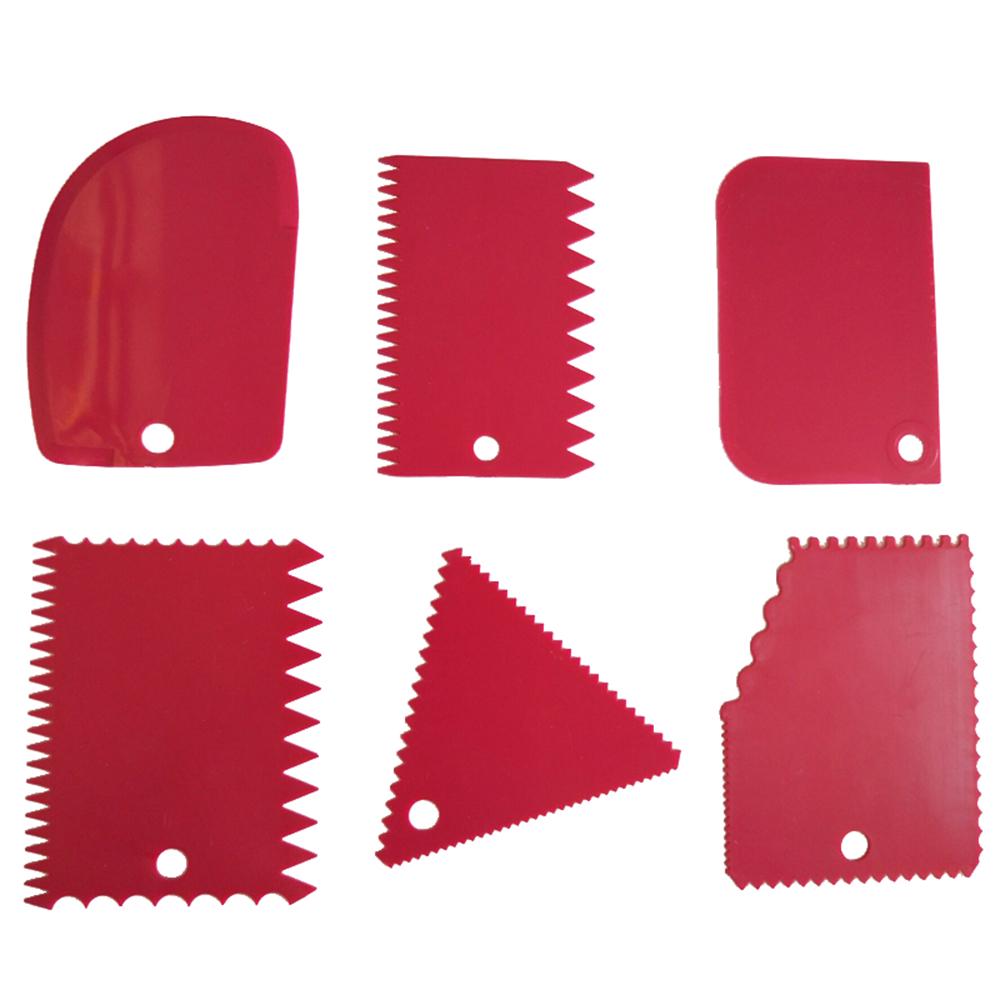 6 Pcs/Set Cake Scraper Edge Decorating Cutters Set Comb & Icing ...