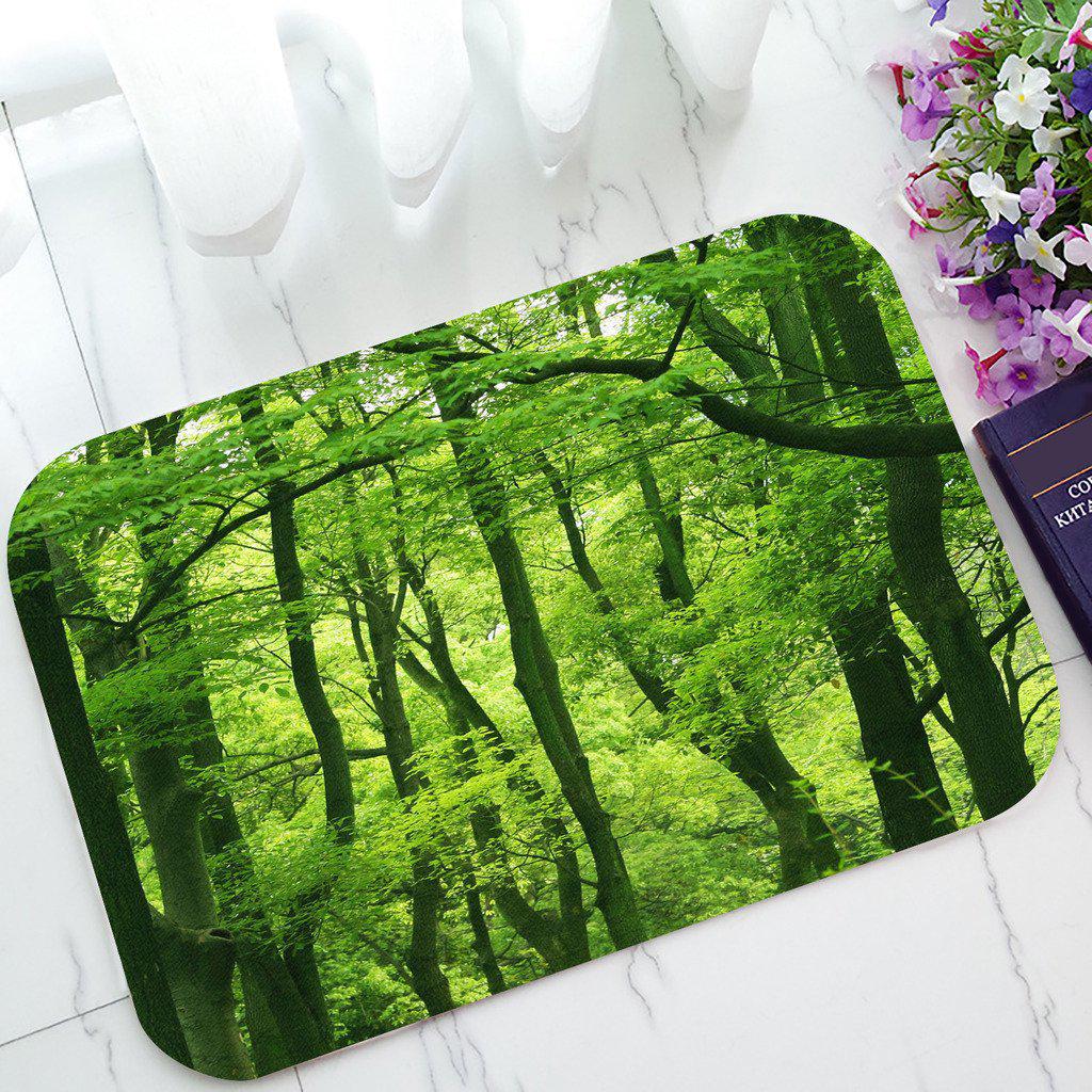 Beautiful Fresh Green Forest Non Slip Doormat Indoor Outdoor Bathroom ...
