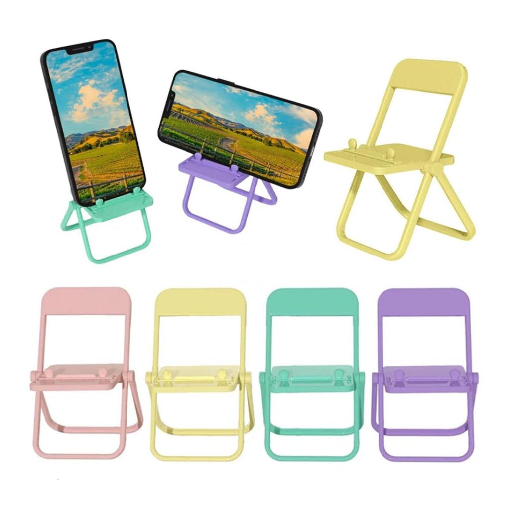 Buy 1PC Mini Chair Shape Cell Phone Stand Foldable Universal Candy ...