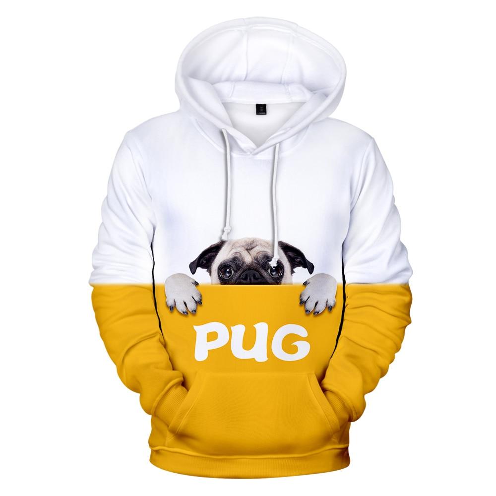 Cheap Fashion 3d Pug Hoodies Men Women Sweatshirts Harajuku Hoodie ...