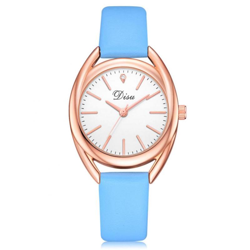 Buy Disu Women Classic Round PU Casual Watch Quartz Analog Bracelet ...
