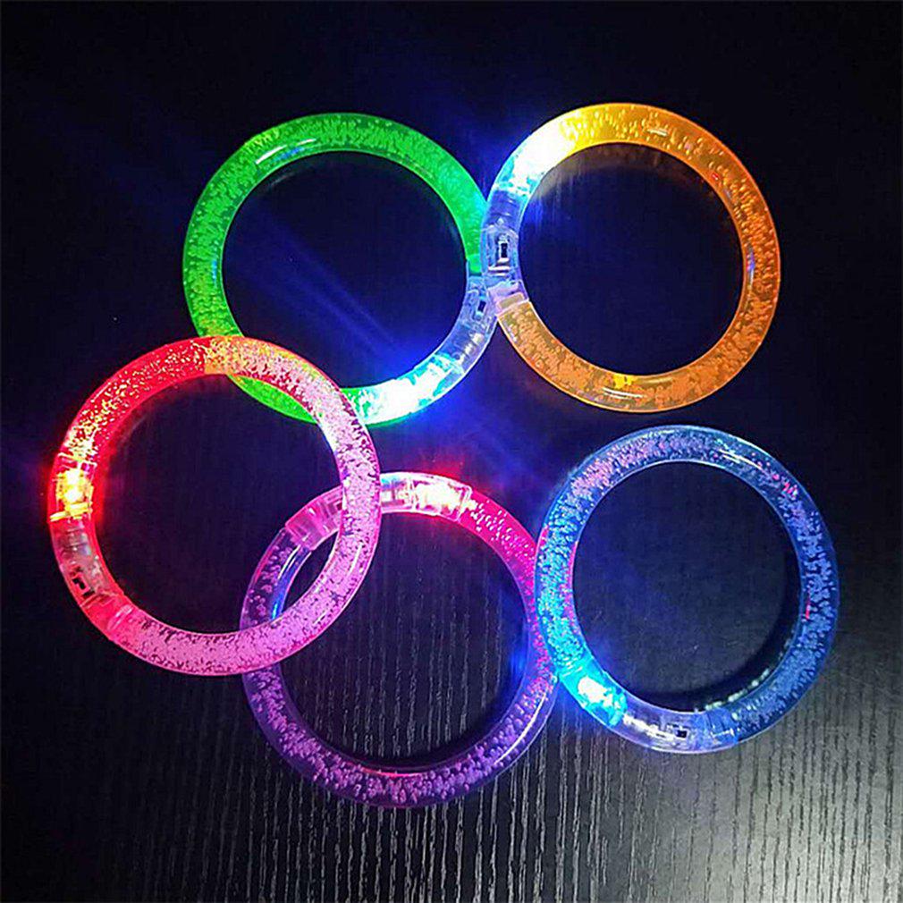Buy LED Flash Bracelet Colorful Light Up Bubble Bracelets Acrylic ...