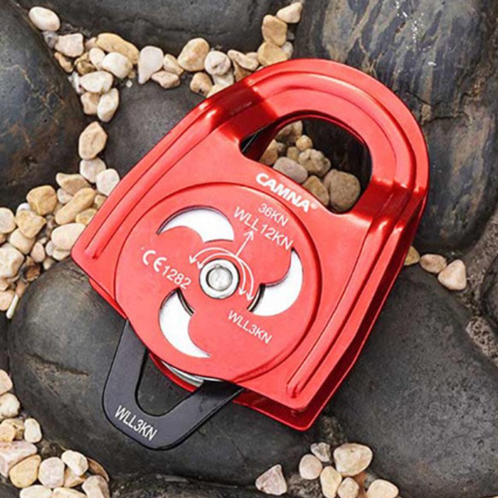Buy 36KN Climbing Double Pulley Fall Protection Rescue Device for 713mm ...