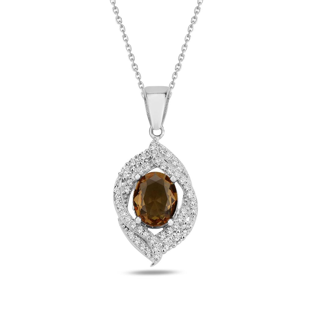 Cheap Unique Design Sultanite Stone Silver Necklace, Color Change Stone ...