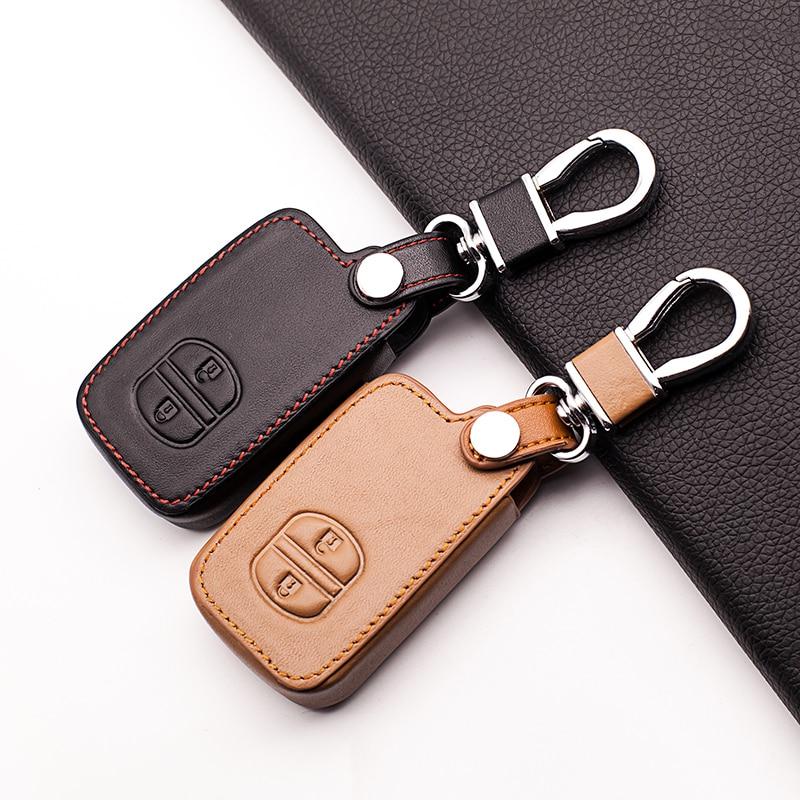 Buy Fob Key Leather Car Key Holder Case Cover for TOYOTA Camry ...