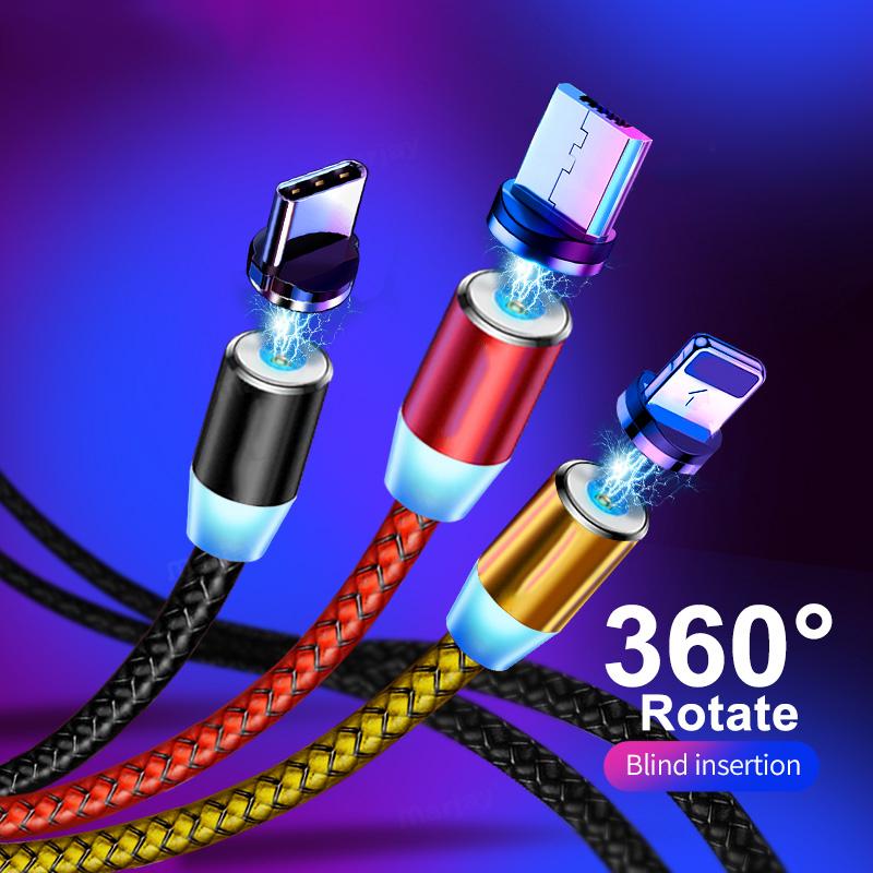 Buy Magnetic Micro USB Cable For iPhone Samsung Android Fast Charging ...