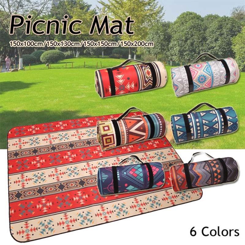 Buy 1.5x2m Outdoor Foldable Beach Sleeping Camping Mat Breathable Soft ...
