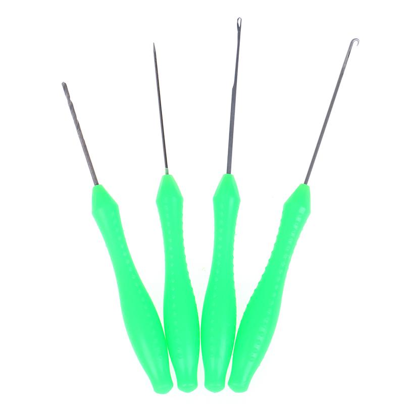 Four Sets Of Fishing Tackles, Needles, Baits, Needles, Hooks, Drills ...