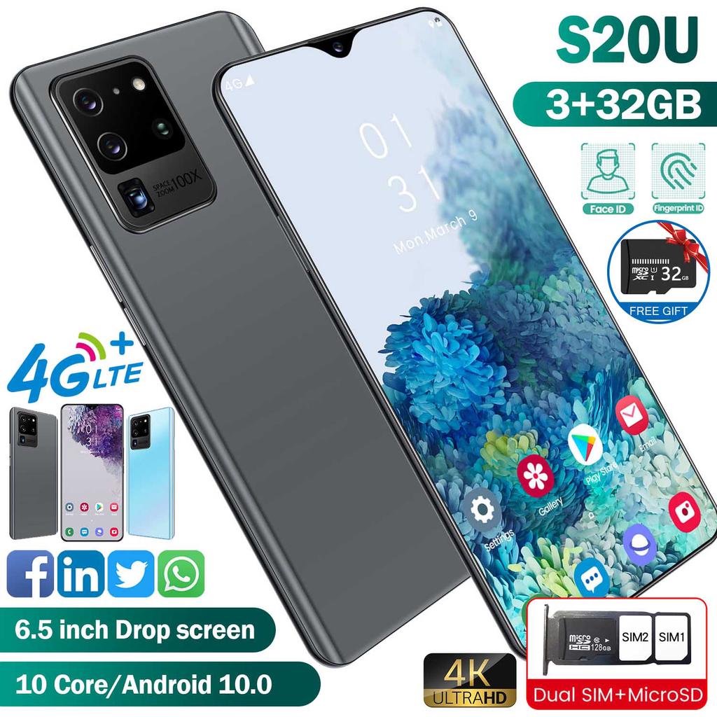 4G LTE S20U 3GB RAM 32GB ROM Android10.0 Smartphone Face Unlock-buy at ...