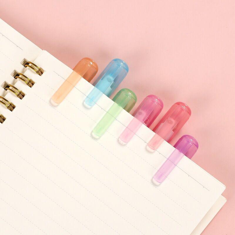 Cheap PDTO New 6pcs Quick-drying Colorful Curve Highlighters Cute Hand ...