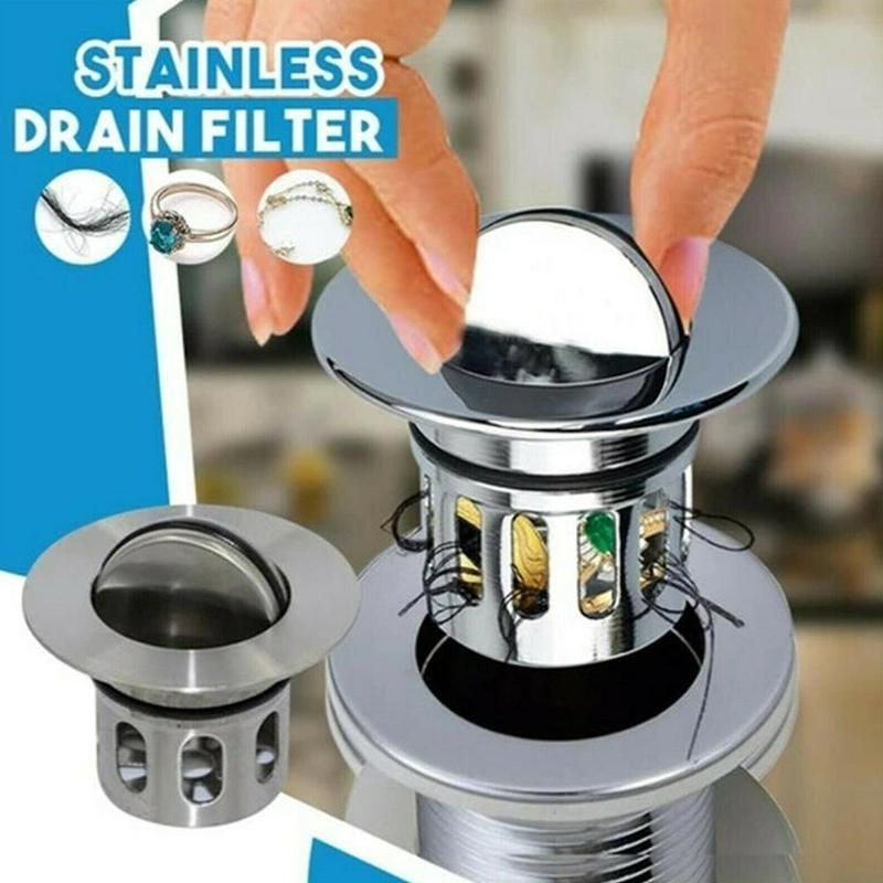 Buy Basin Up Drain Filter Universal Wash Basin Bounce Drain Filter Sink ...
