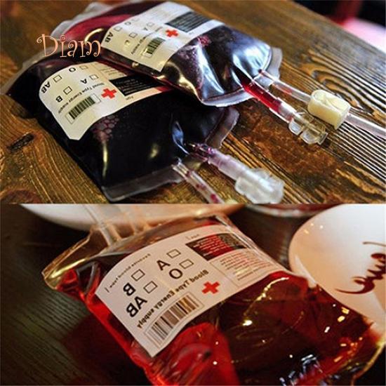 Buy Vodkas Halloween Party Vampire Cosplay Transparent Drink Blood Bag ...