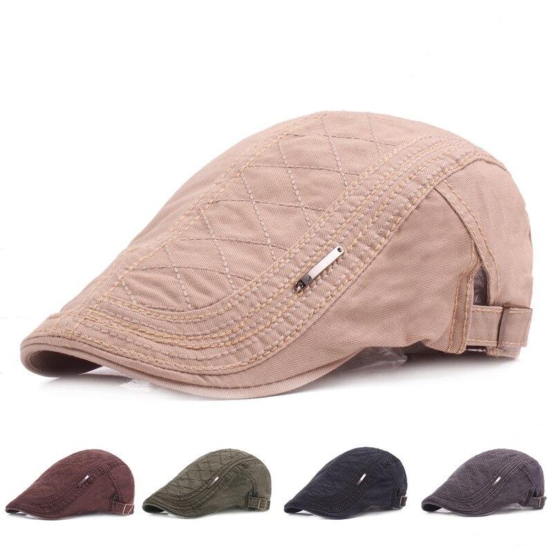 Cotton Beret Men's and Women's Hats Spring and Autumn Caps British ...