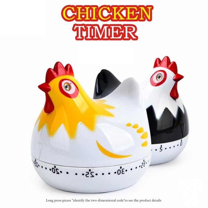 Buy Chicken Kitchen Timer Mechanical Rotating Alarm Clock for Cooking ...