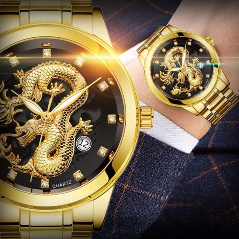 Buy Luxury Dragon Gold Watch for Men at affordable prices — free ...
