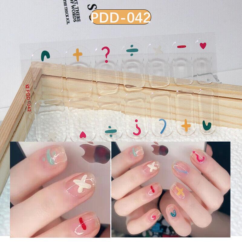 Cheap UK 123 Styles 14Strips Self-Adhesive DIY Nail Stickers Full Nail ...