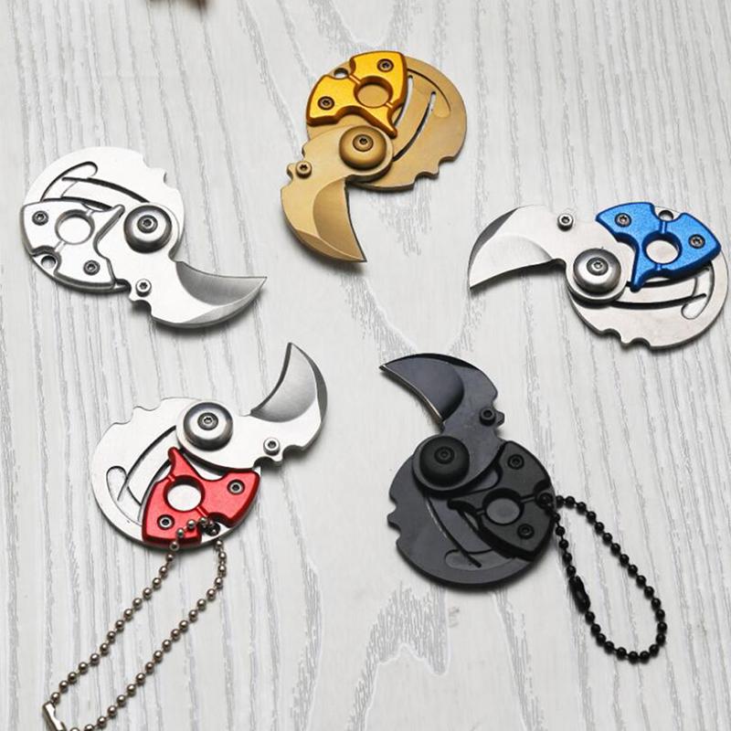 Buy Mini Pocket Folding Coin Knife Key Chain Outdoor Self Defend ...