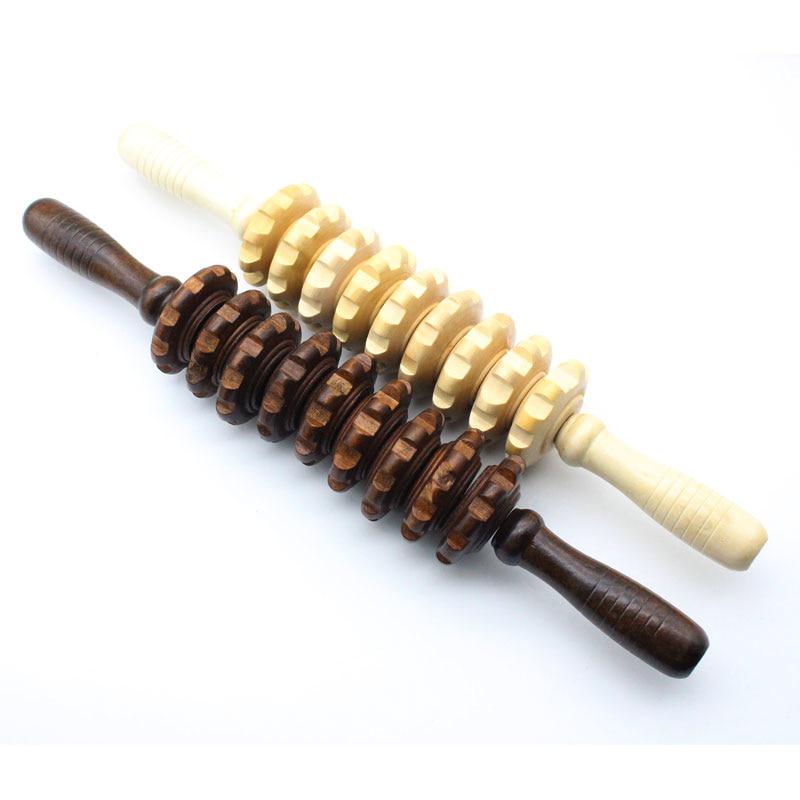 Cheap Wooden Exercise Roller Injury Gym Body Leg Trigger Point Muscle ...