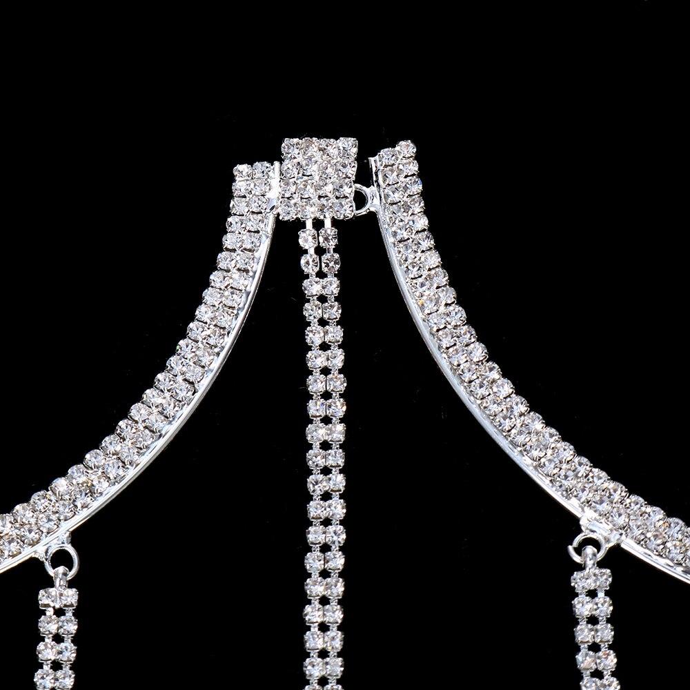Cheap Long Tassel Crystal Chest Bracket Harness Chain Bra Decor ...