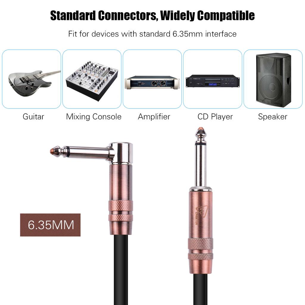 Buy Studio Cable 3m 98ft Musical Instrument Cord Professinal Guitar ...