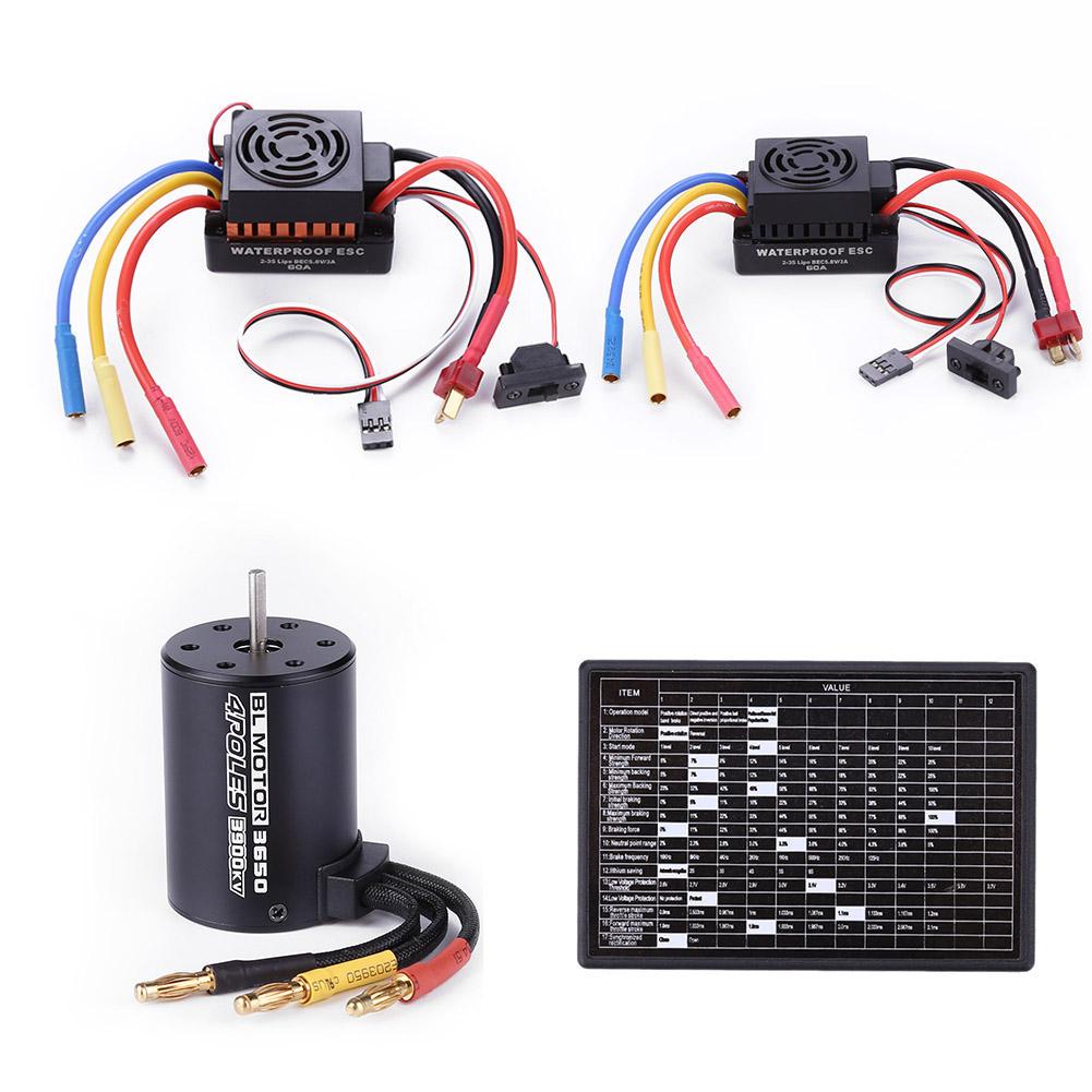 Buy Brushless Motor Waterproof ESC Programming Card for RC Car ...