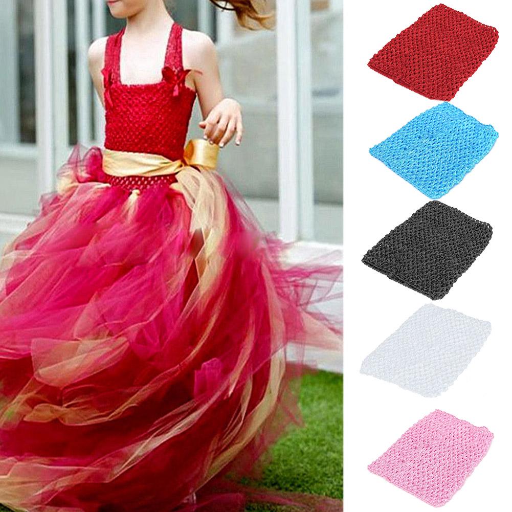 6''Crochet Tube Top Elastic Children Knit Breast Matting Stretch Hair ...