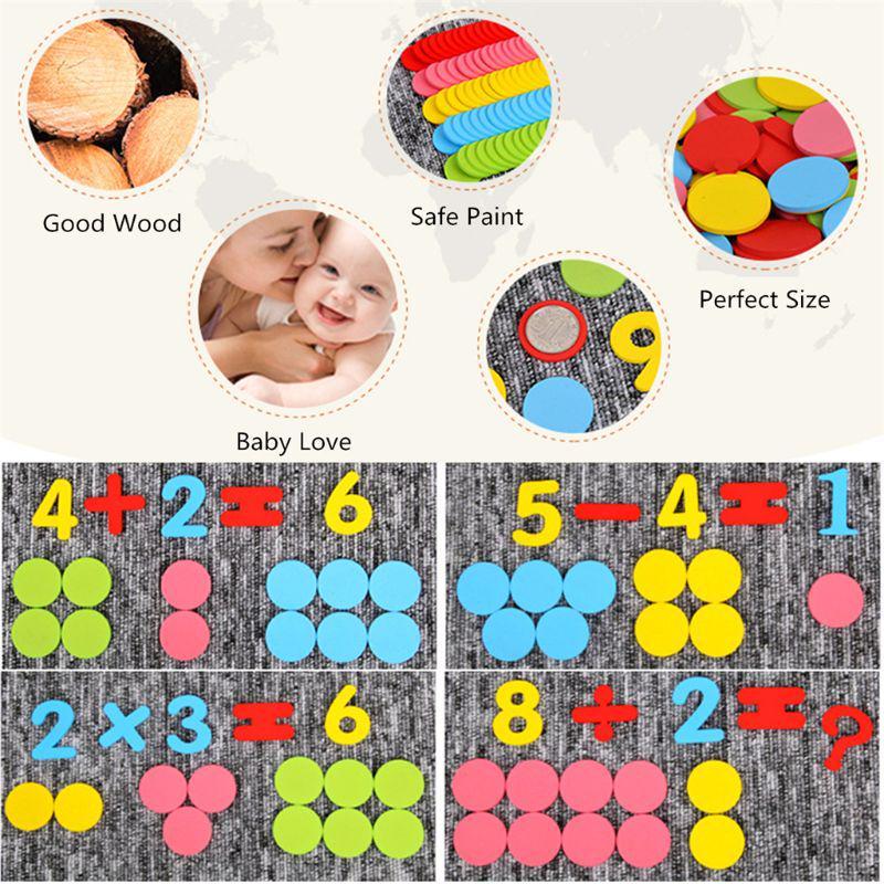 117Pcs Counters Counting Chips 30mm Mixed Colors Math Toy Bingo Chips ...