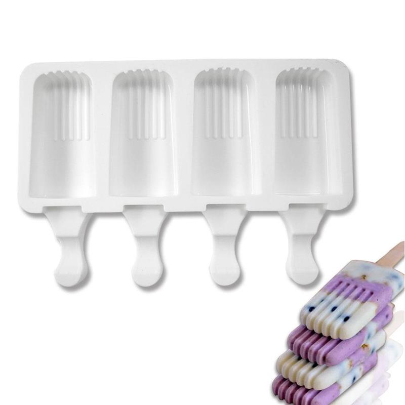 Silicone Ice Cream Mould Popsicle Lolly Frozen Dessert Maker Cakesicles ...
